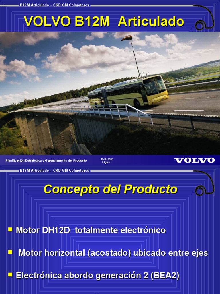 Volvo B12M Articulado: Ficha Técnica | PDF | Turbocompresor | Vehículos ...