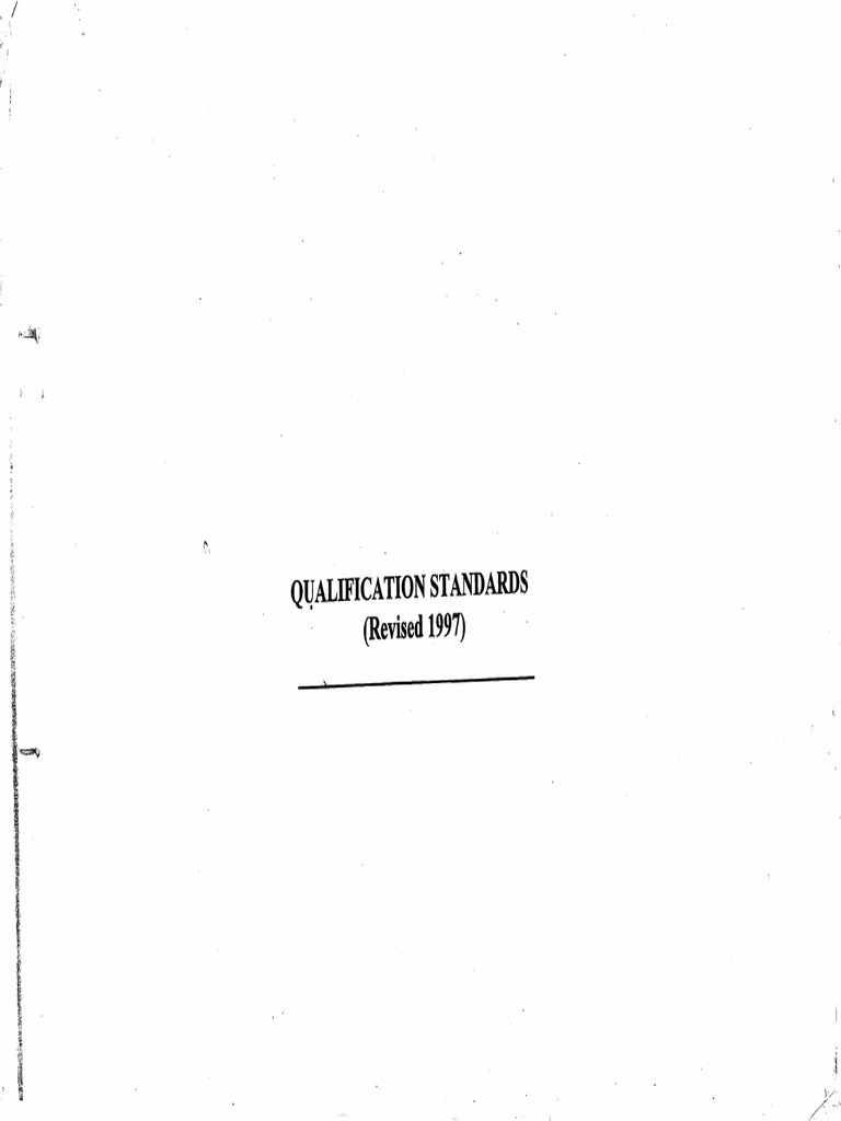Qualification Service (Revised 1997) | PDF