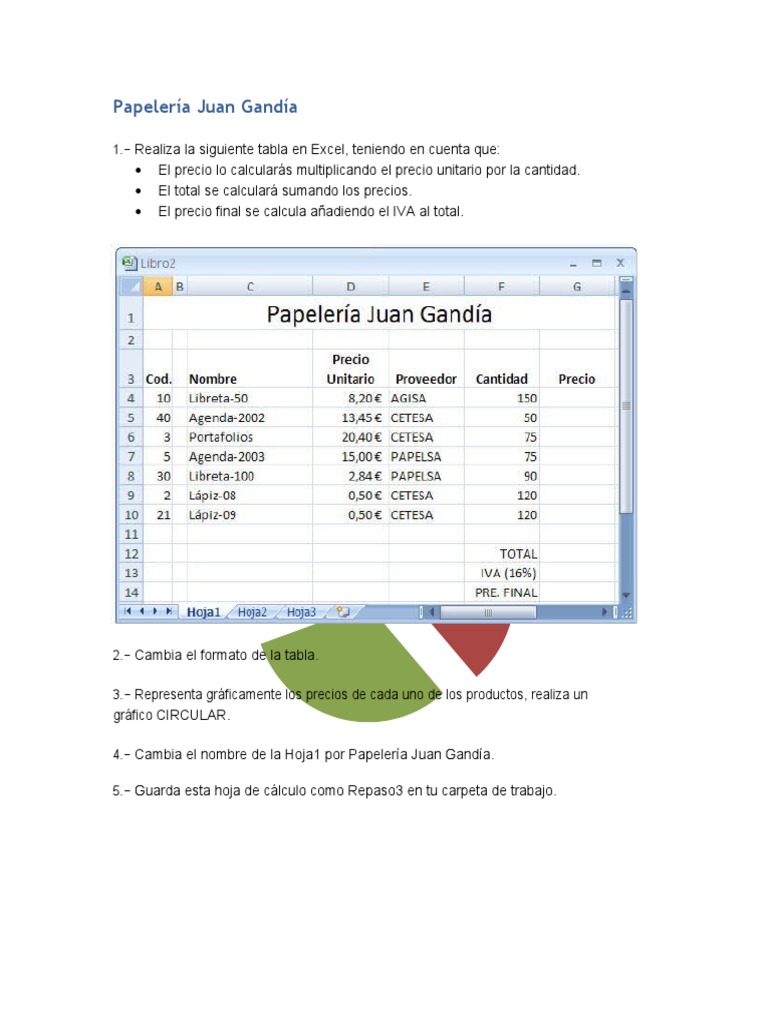 Tarea Excel | PDF