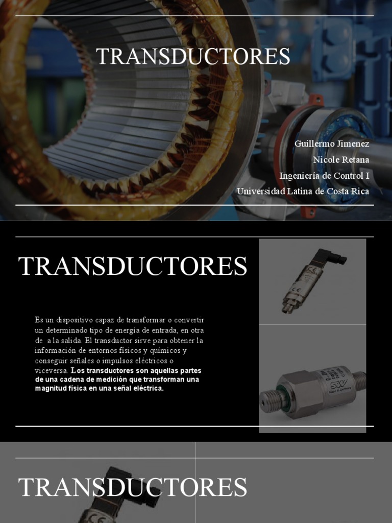 TRANSDUCTORES y Sus Tipos | PDF | Sensor | Ingenieria Eléctrica