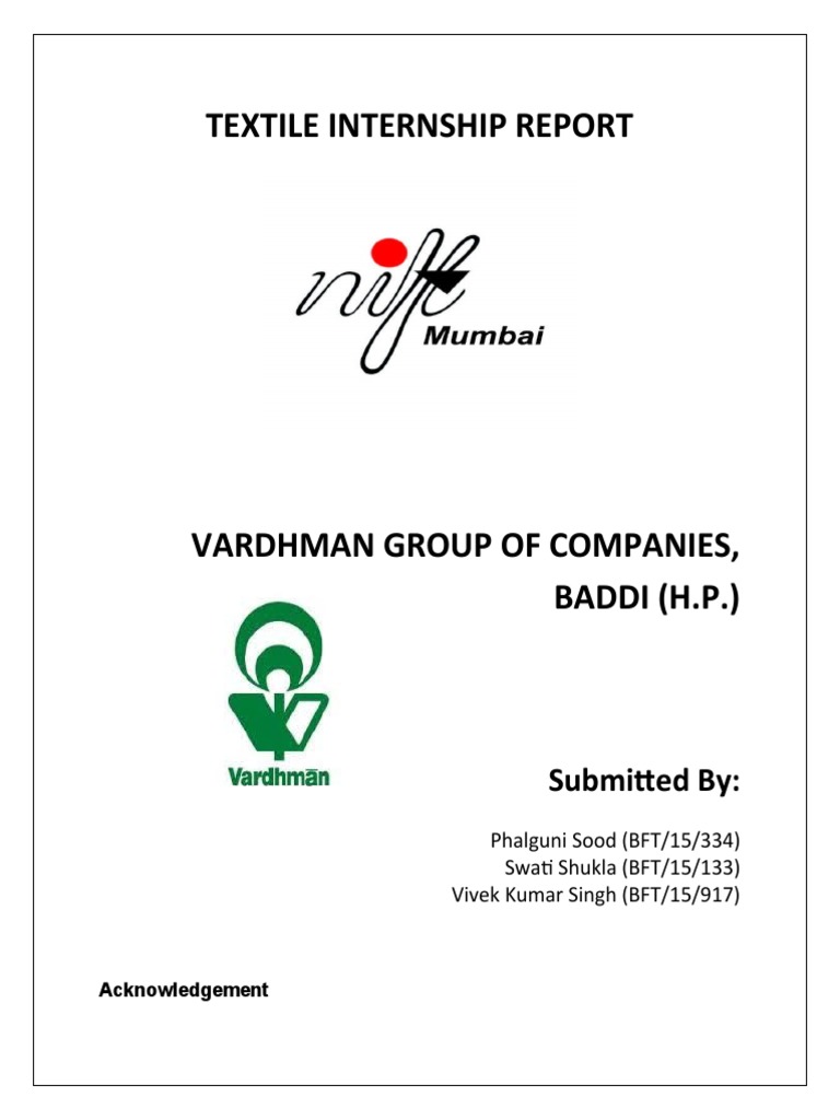 HR Practises at Vardhman | PDF | Textile Manufacturing | Weaving