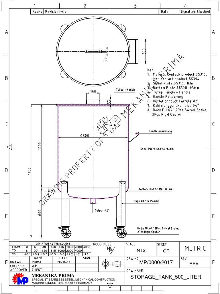 Storage Tank Mobile 500 L | PDF