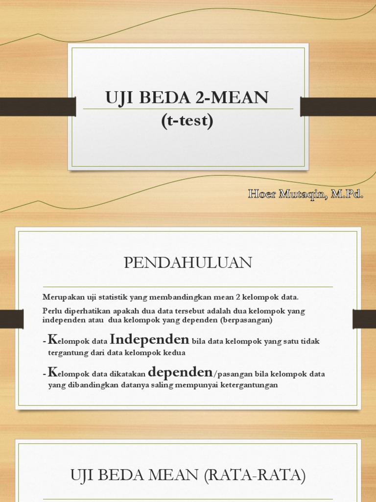 UJI BEDA 2-MEAN-dikonversi | PDF