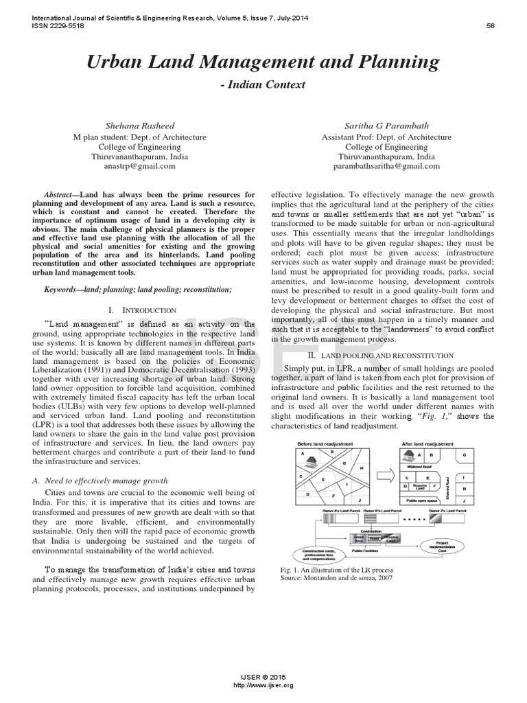 Urban Land Management and Planning | PDF | Infrastructure | Urban Renewal