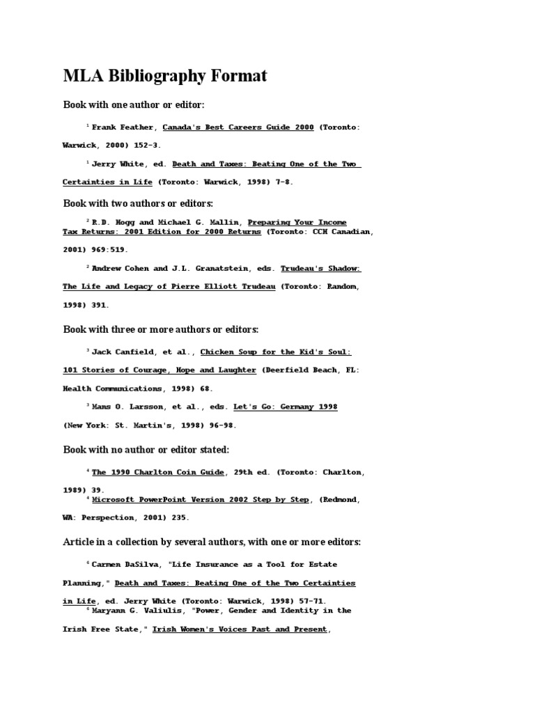 MLA Bibliography Formatting Guide | PDF | Note (Typography)