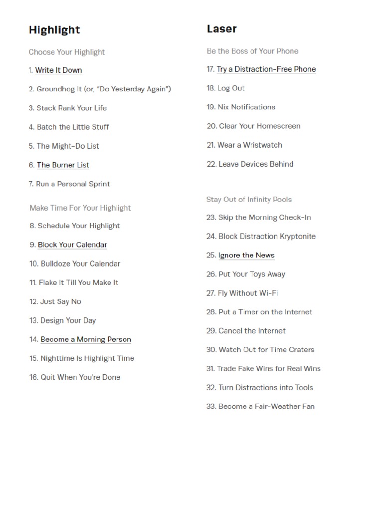 Make Time Tactics | PDF