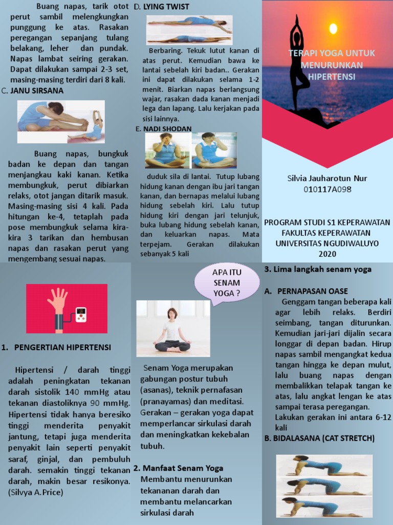 MENGENAL SENAM YOGA DAN MANFAATNYA UNTUK MENURUNKAN HIPERTENSI | PDF