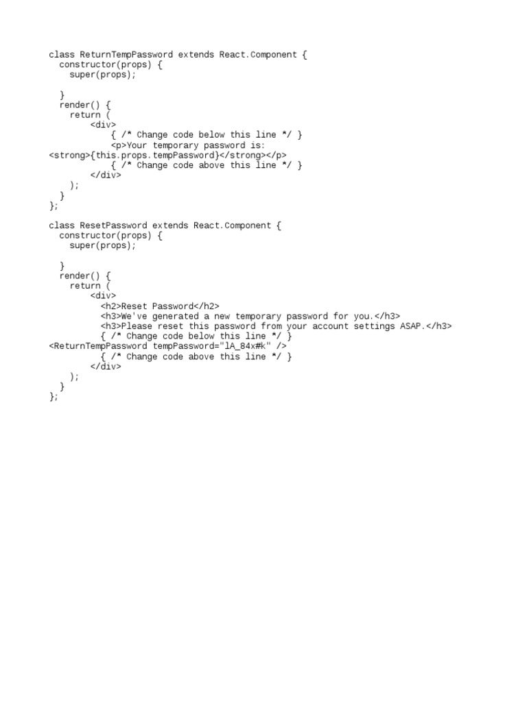 Accediendo A Los Props Usando This - Props | PDF | Teaching Methods ...