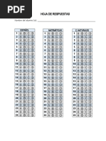 Deped Nat Answer Sheet g3 (Back) | PDF