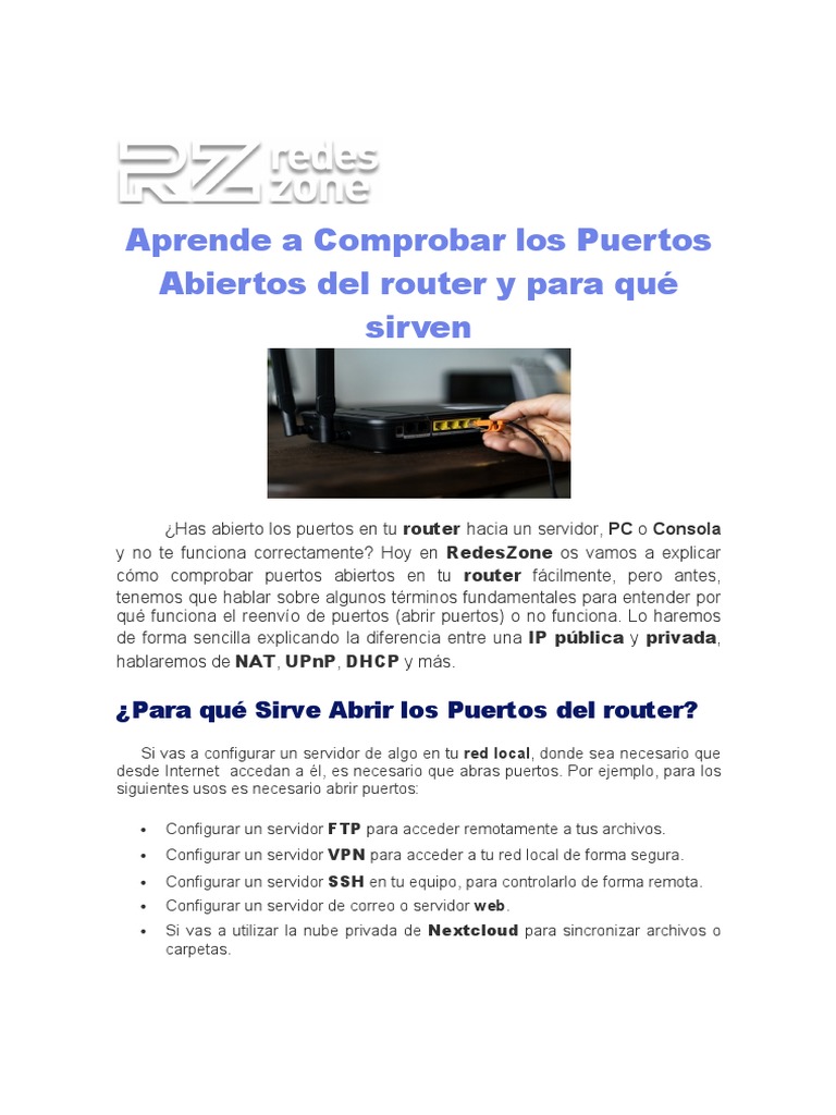 Aprende A Comprobar Los Puertos Abiertos Del Router y para Qué Sirven ...