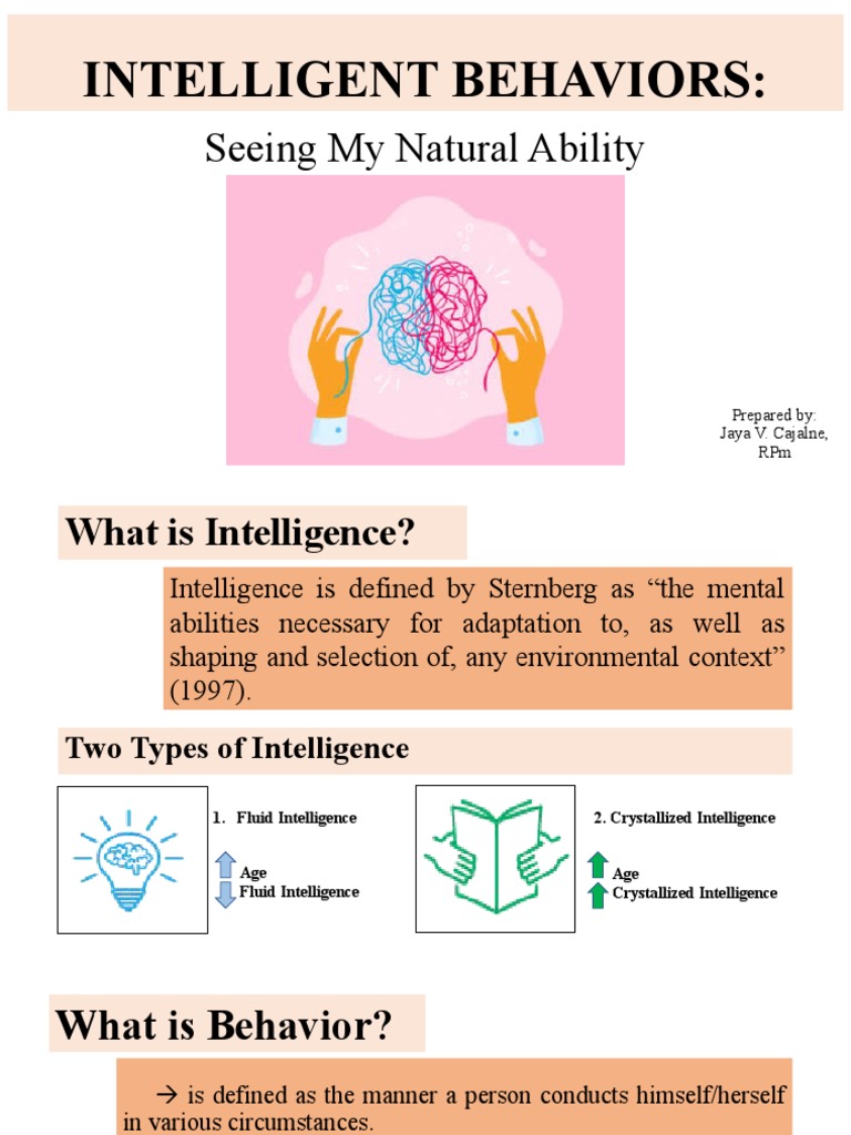 Chapter 3. Intelligent Behaviors | PDF