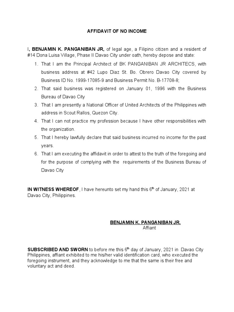 Process of Mayors Permit | PDF | Affidavit | Public Law