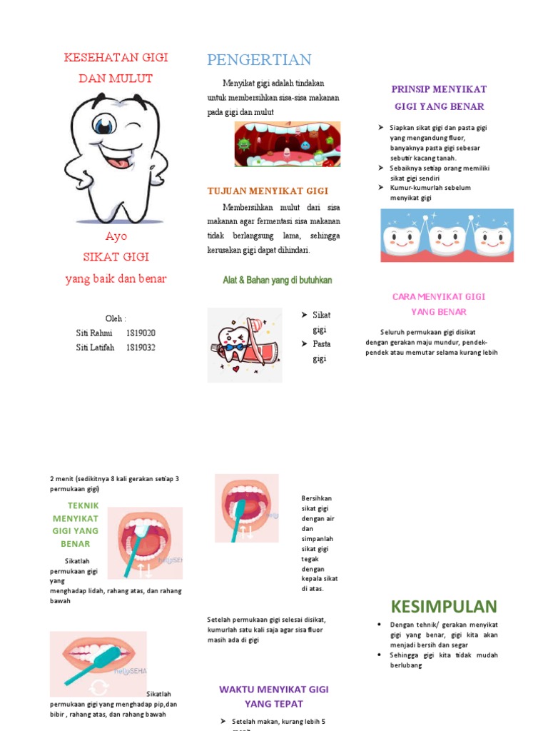 Leaflet Kesehatan Gigi Dan Mulut | PDF