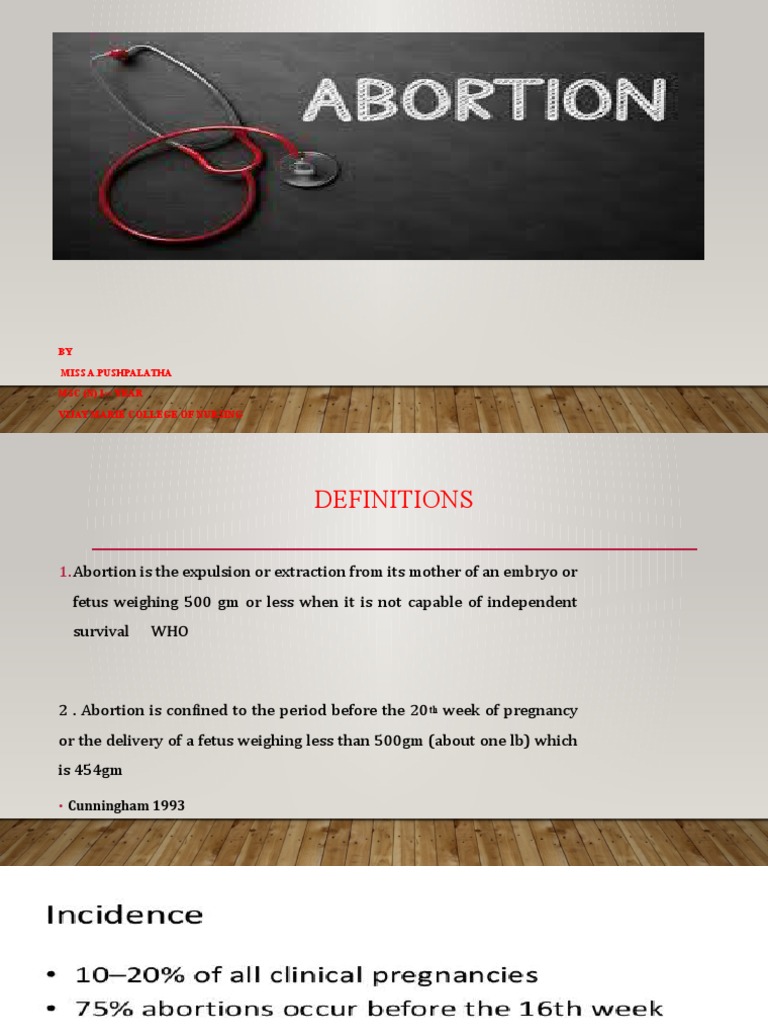 Abortions | PDF | Miscarriage | Uterus