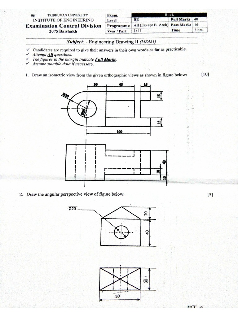Engineering Drawing II | PDF