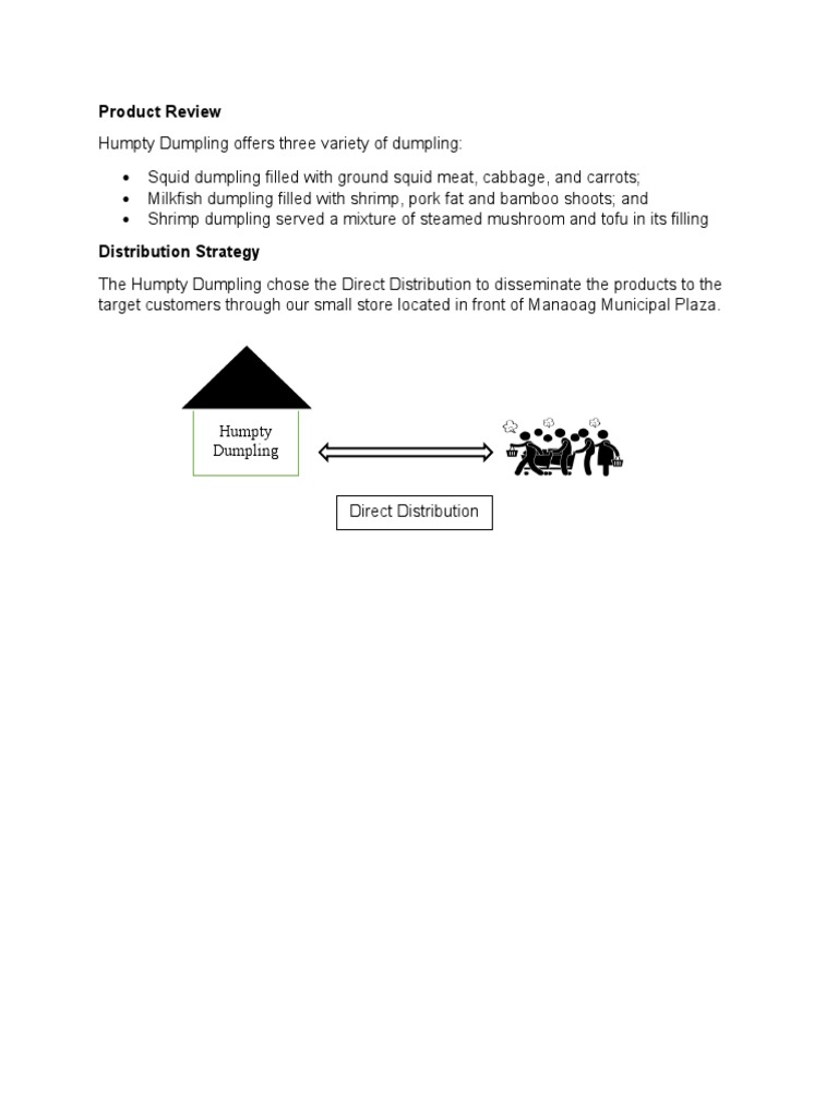 Product Review and DistRIBUTion StRATegy. | PDF | Cooking, Food & Wine ...
