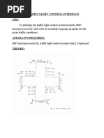 Traffic Light Control System Using 8086 | PDF | Traffic Light | Traffic