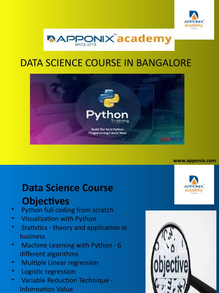 Data Science Training Program in Banglore | PDF | Business | Computers