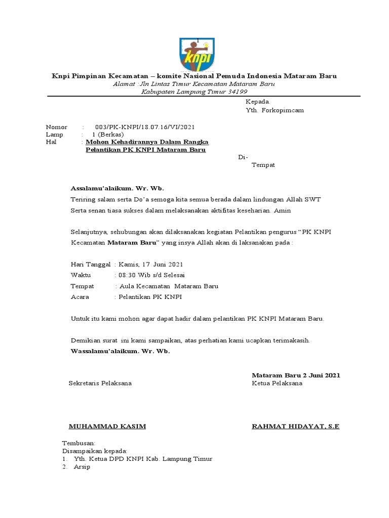 Contoh Undangan 2 | PDF