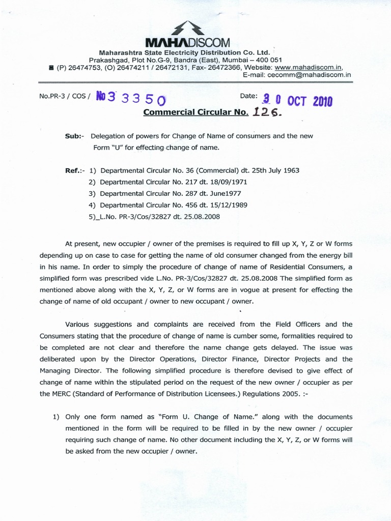 Disc M: Commercial Circular No | PDF | Government | Common Law