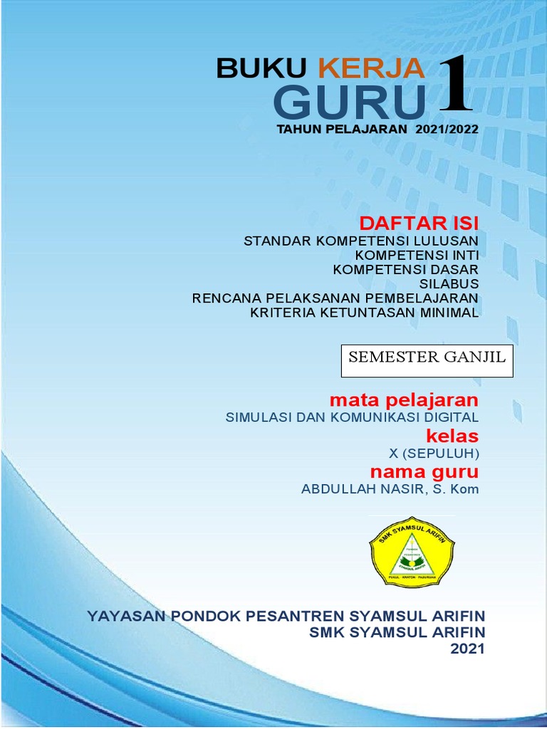 Buku Kerja Simulasi Kelas X 2021/2022 | PDF