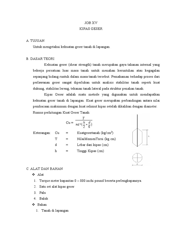 Job XV Kipas Geser | PDF