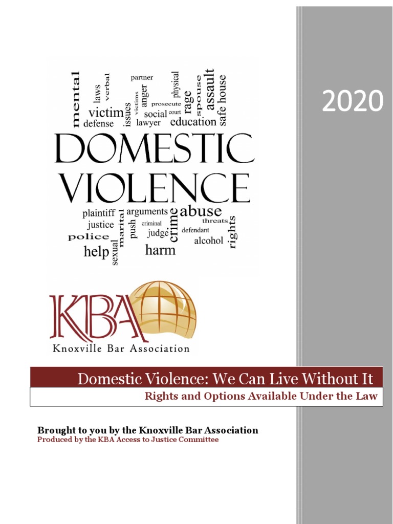 KBA Domestic Violence Handbook July 2020 | PDF | Domestic Violence ...