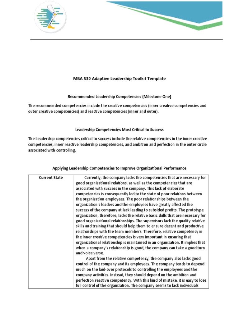 Adaptive Leadership Toolkit - Roche | PDF | Competence (Human Resources ...