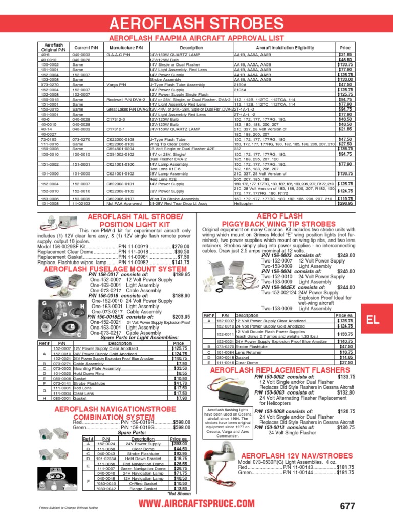 AEROFLASH STROBES | PDF | Components | Electromagnetism