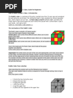 Rubik'S Cube Solution: Printable Cheat Sheet: Step 1: Cross Step 2 ...