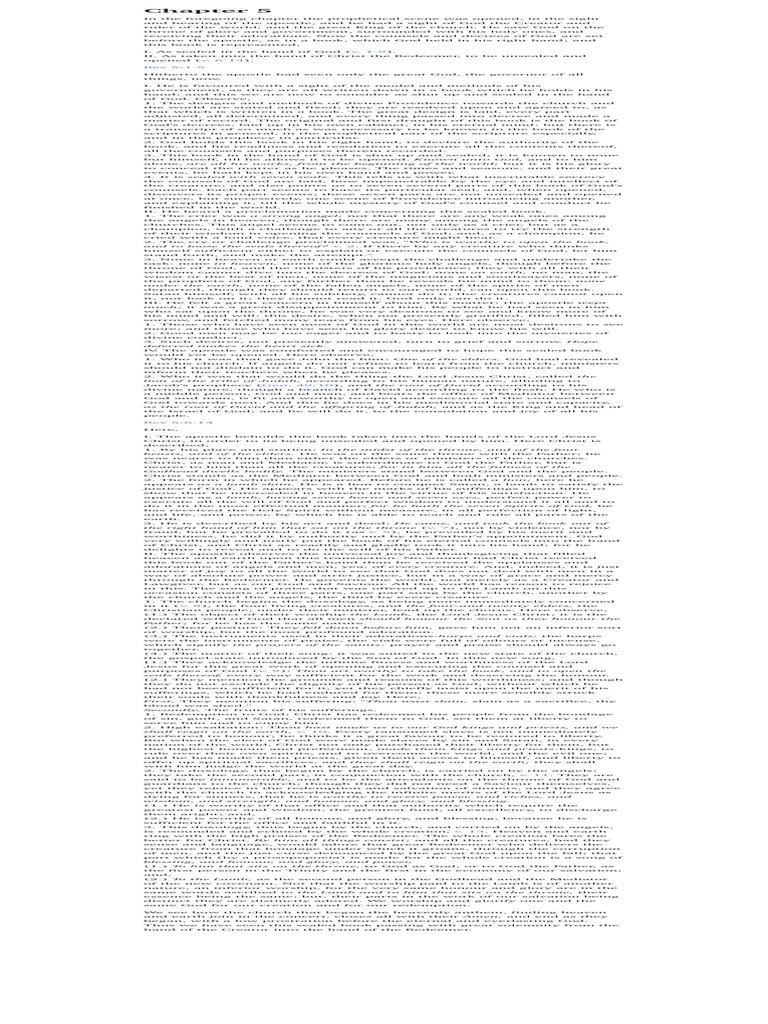 Commentary On Revelation 5 by Matthew Henry | PDF | Salvation | Jesus