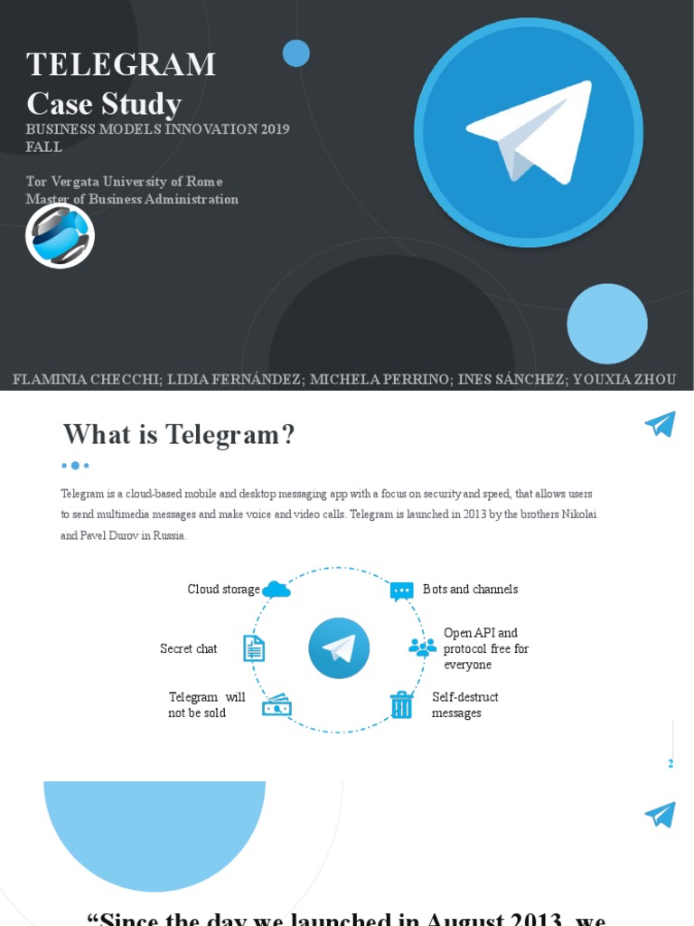 Telegram: A Business Model Case Study | PDF | We Chat | Instant Messaging