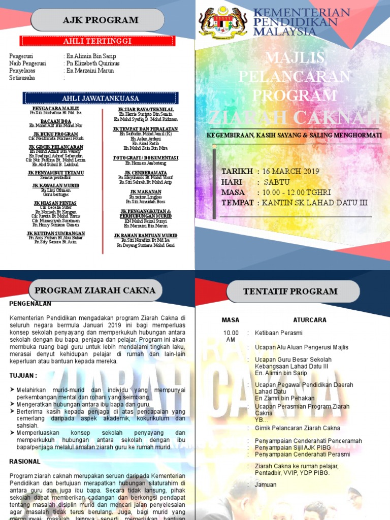 Buku Program Sambutan Hari Kebangsaan | PDF