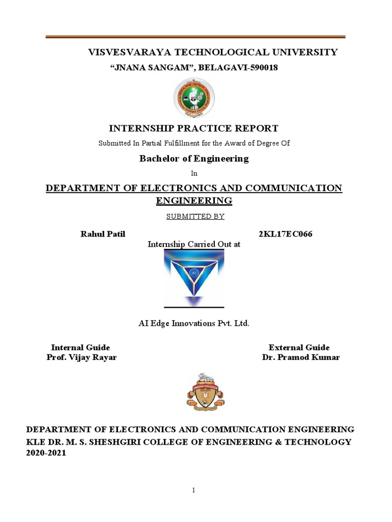Internship Report Pages | PDF | Machine Learning | Artificial Intelligence