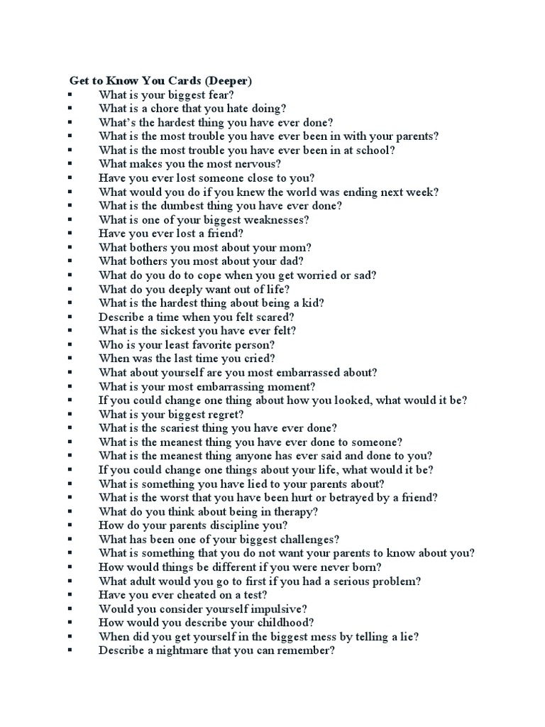 Jenga Questions | PDF | Wellness