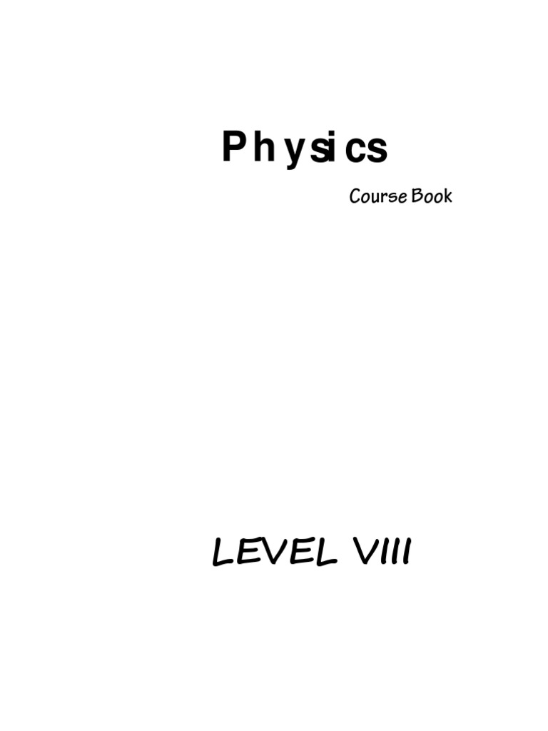 Grade 8 Physics Binder | PDF | Force | Electricity