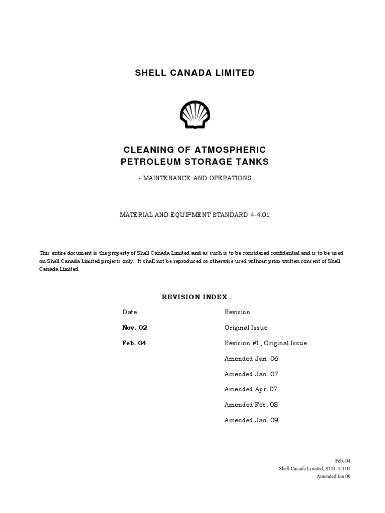 02 Shell Canada-Cleaning | PDF | Safety | Occupational Safety And Health