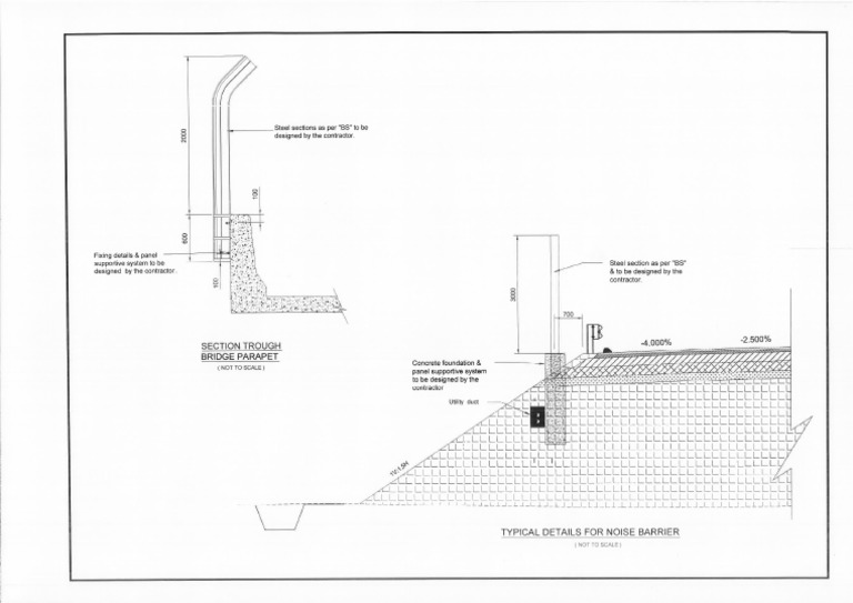 Noise Barrier Drawing | PDF
