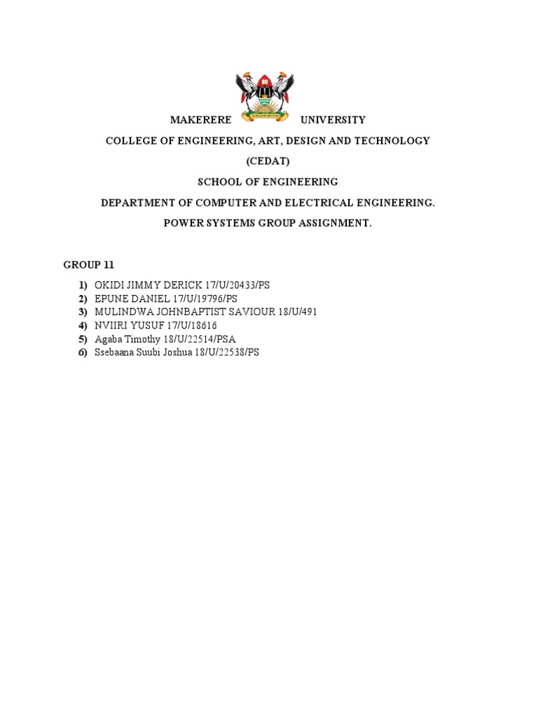 Power Systems Assignment | PDF | Electrical Engineering | Electric ...