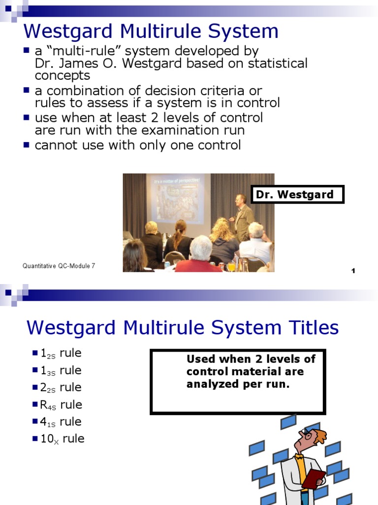 CD Rom 7 Slides Westgard Multirule System | PDF | Statistics | Methodology