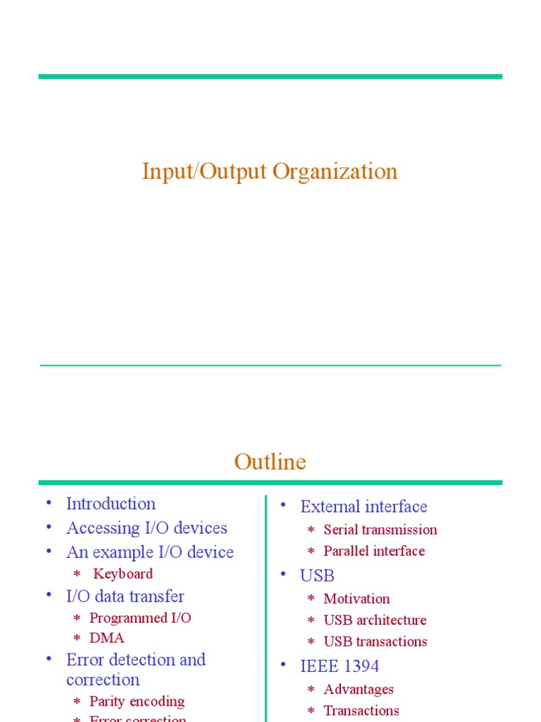Io Module5 | PDF | Input/Output | Usb