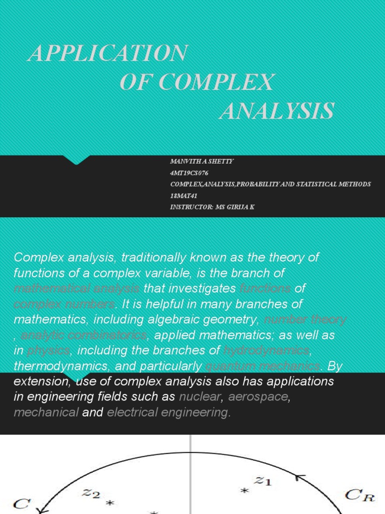 Application of Complex Analysis | PDF | Complex Analysis | Laplace ...
