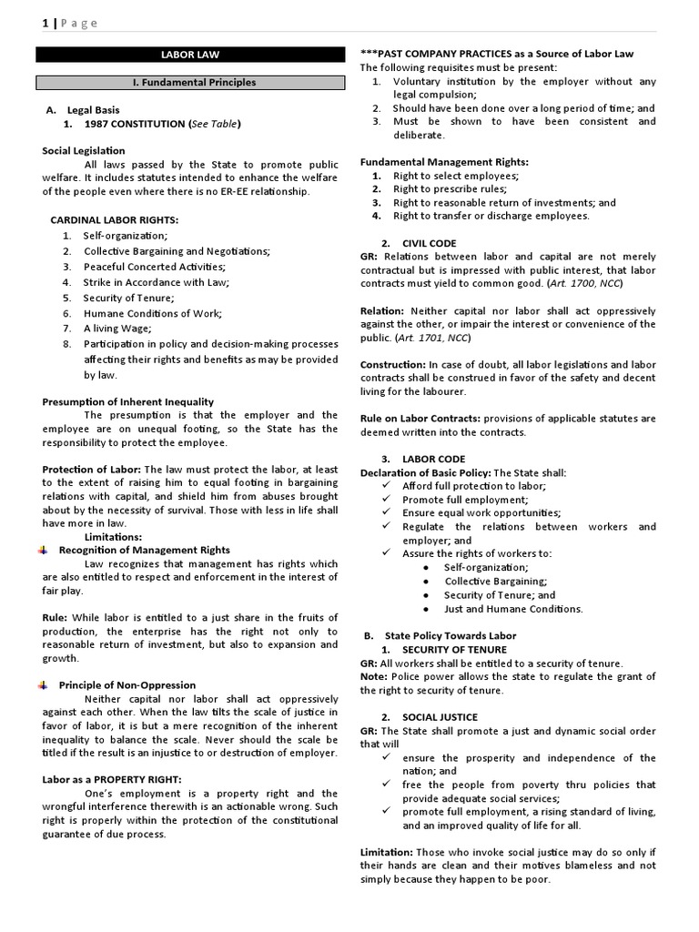 Labor Law | PDF | Employment | Labour Law