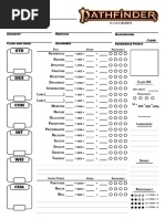 Pathfinder 2E Cheat Sheet | PDF