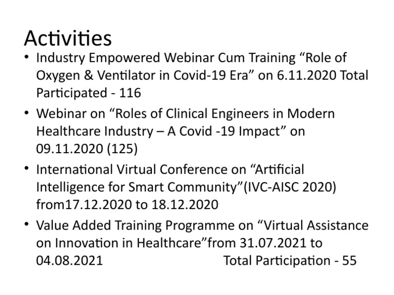 Activities DAB Meeting | PDF