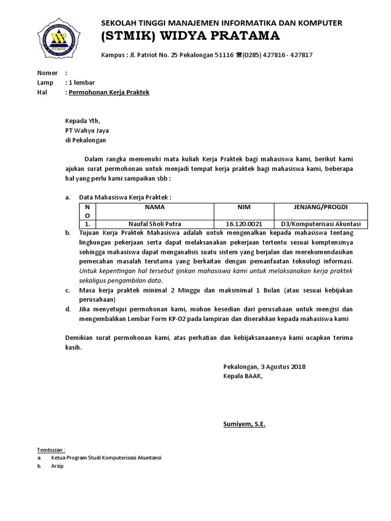 Surat Pra Survey | PDF
