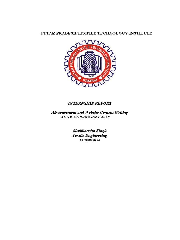 Uttar Pradesh Textile Technology Institute | Download Free PDF ...