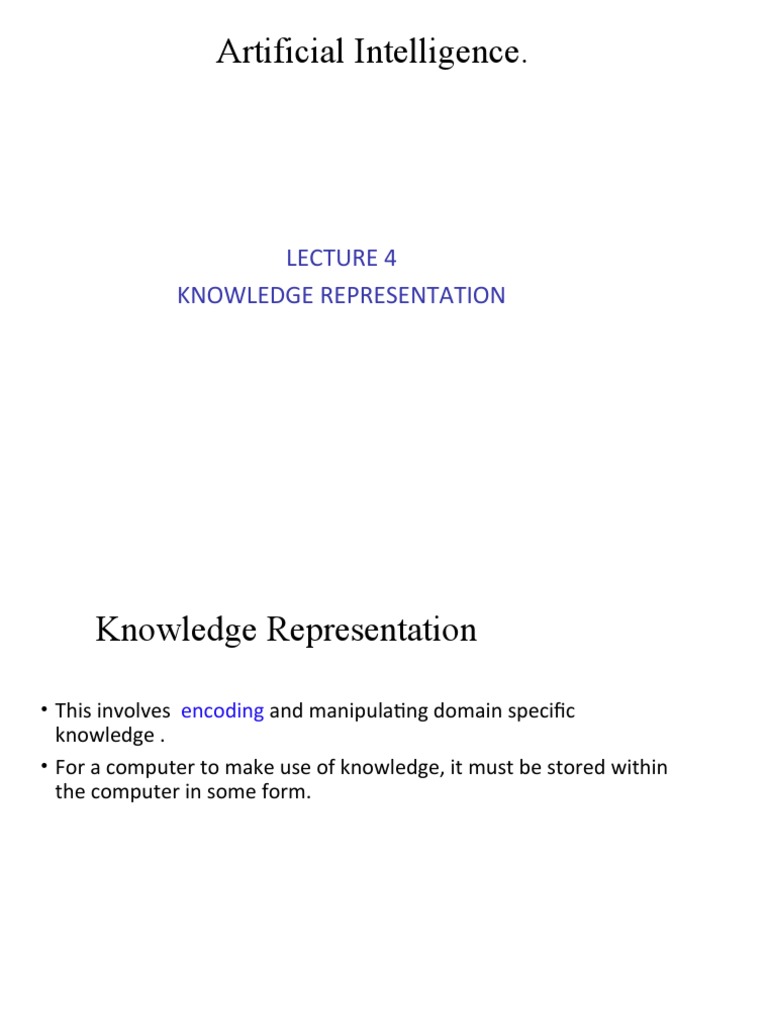 Lesson 4 Logic and Knowledge Representation | PDF | Logic | Proposition