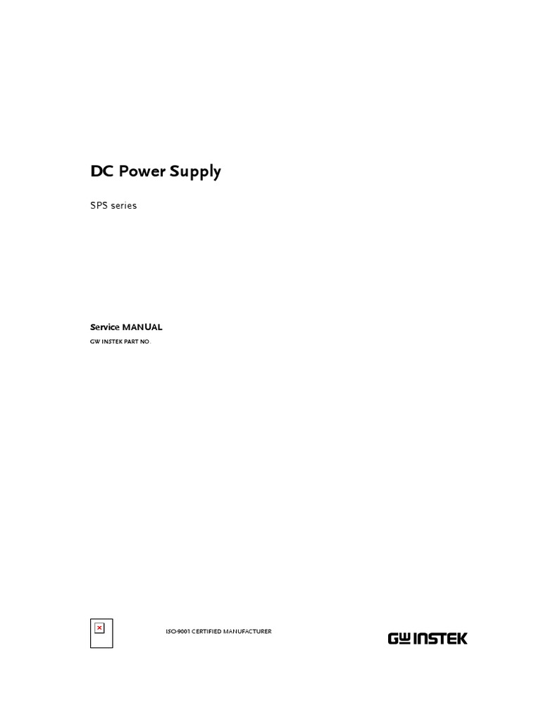 DC Power Supply: SPS Series | PDF | Power Supply | Mains Electricity