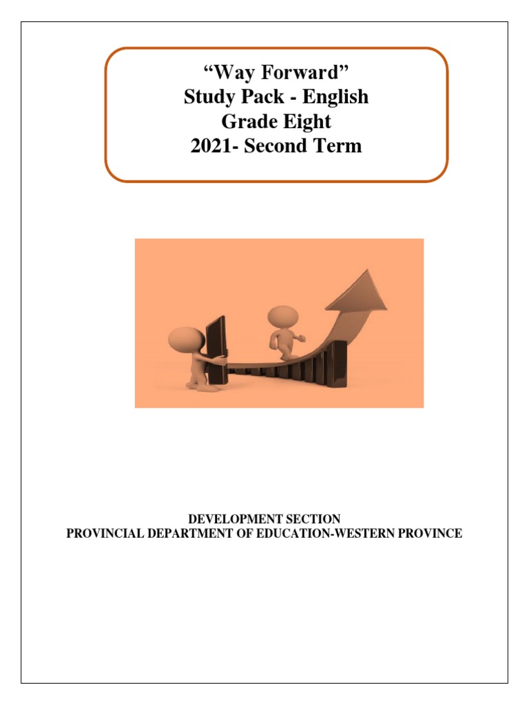 Grade 8 Study Pack - English Second Term | PDF | Verb | Subject (Grammar)
